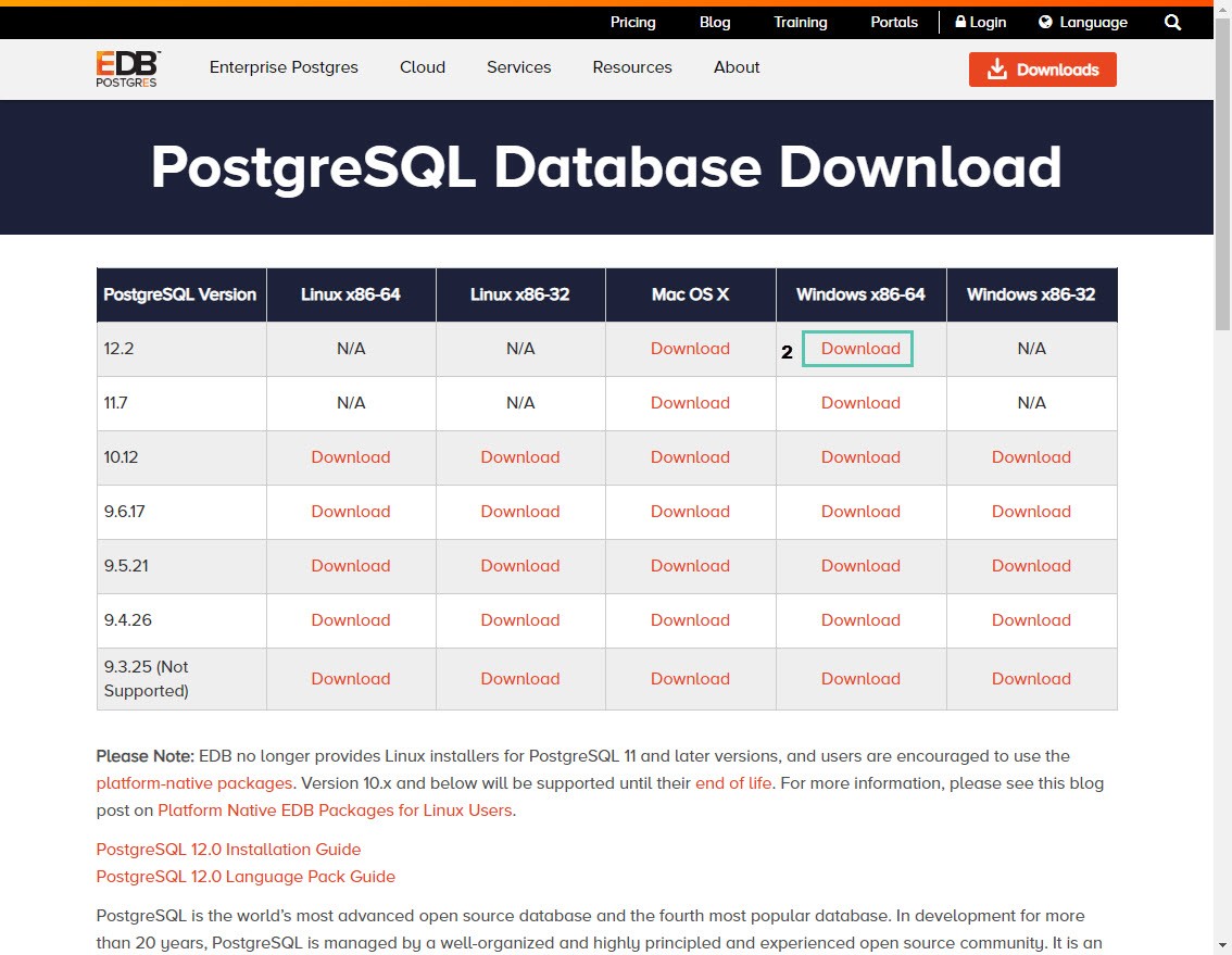 Setting Up Postgres 12 Database